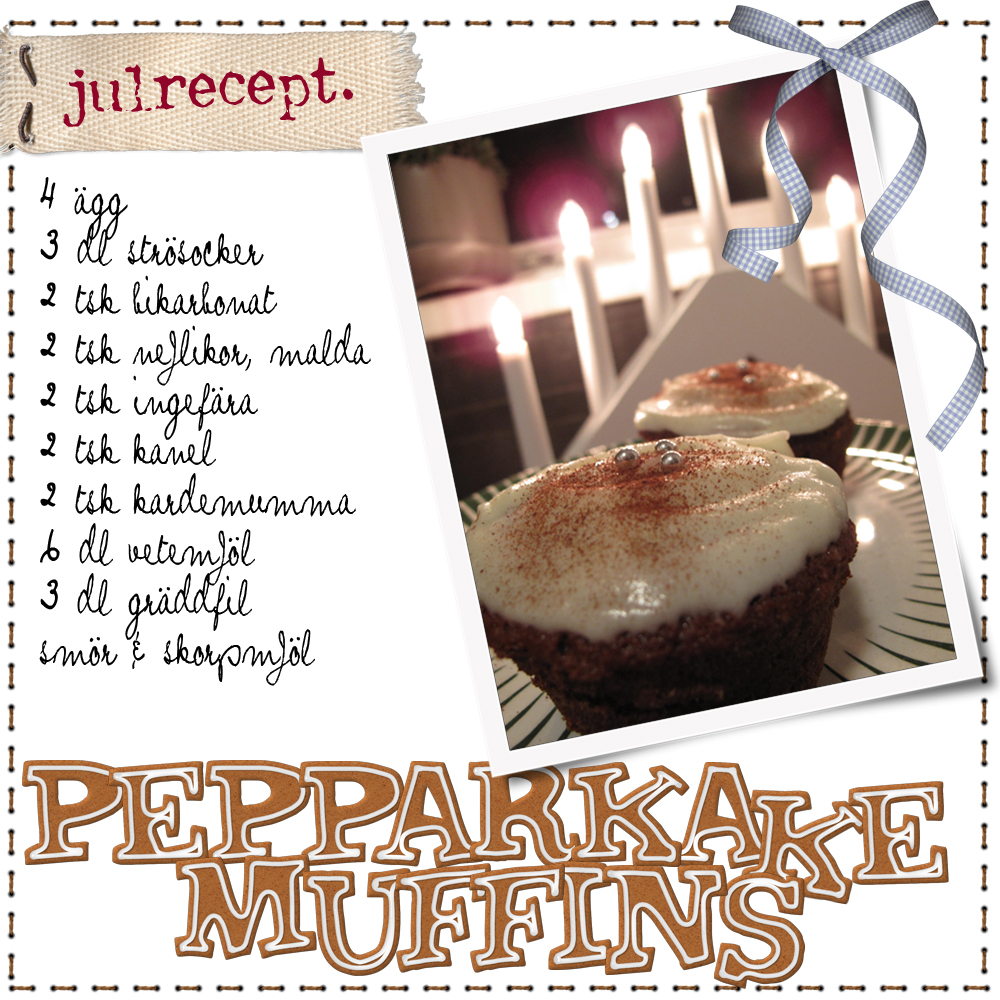 Julbak: Pepparkakemuffins - Maria Soxbo